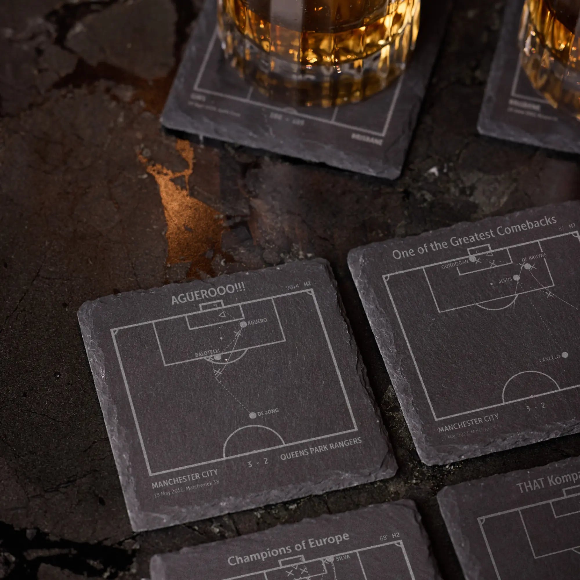 Football's Greatest Goals: Slate Coasters – Gameday Legends